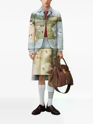 Thom Browne Poplin Nantucket Scenic Utility Shirt - Blue