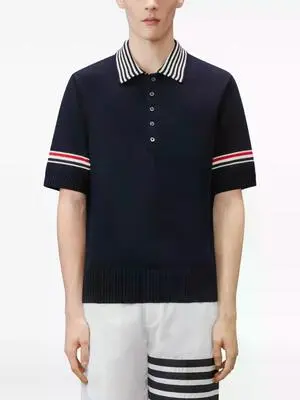 Thom Browne Rwb Armband Sailboat Polo Shirt