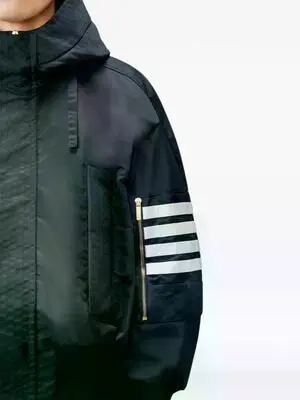 Thom Browne 4-bar Hooded Jacket