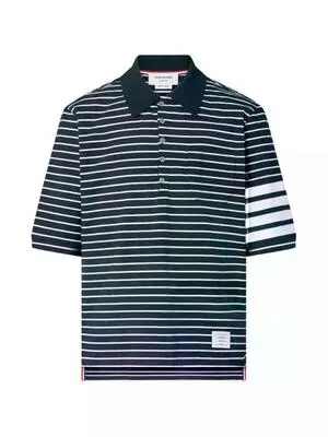 Thom Browne 4-bar Striped Polo Shirt