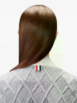 Thom Browne Argyle Pointelle Cardigan