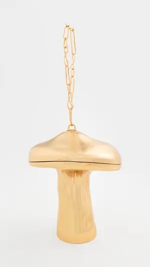 Cult Gaia Fungo Clutch - Brushed Brass