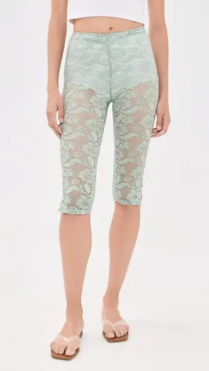 HOUSE OF AAMA Lace Capri Leggings