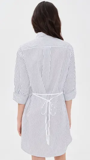Rag & Bone Lucia Stripe Mini Dress - Navy Stripe