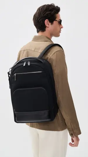 Tumi Warren Backpack With Leather Trim