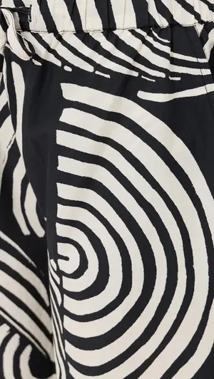 Rails Emmie Abstract Print Cotton Pants - Onyx Waves