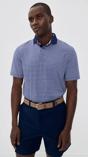 Greyson Winoka Striped Polo