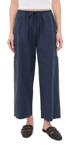 Donni. The Pop Drawstring Cargo Pants - Midnight