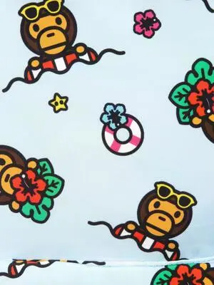A BATHING APE Baby Milo Graphic Print Backpack