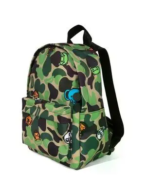 A BATHING APE Baby Milo Camo-print Backpack