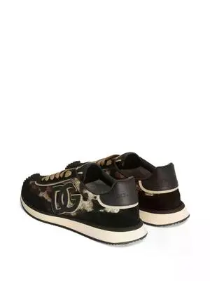Dolce & Gabbana Leo Print Fabric Cushion Sneakers