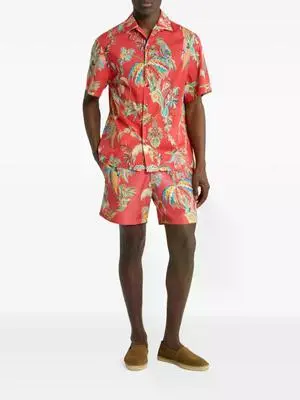 Etro Parrot And Palm-tree Print Shirt