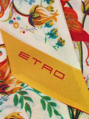 Etro Floral-motif Silk Scarf