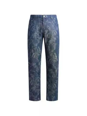 Etro All-over Jacquard Motif Jeans