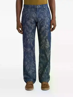 Etro All-over Jacquard Motif Jeans