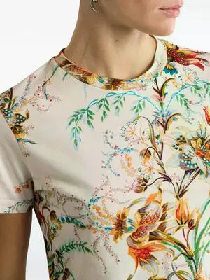 Etro Cotton Floral Motif T-shirt