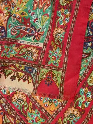 Etro Paisley-print Fringed Cashmere Scarf