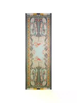 Etro Paisley-print Scarf - Blue