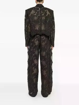 NISSA Embellished Cropped Blazer