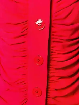Gianfranco Ferre Ruched Blouse And Mini Skirt Set