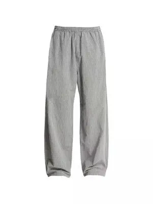 Balenciaga Gingham Check Elasticated Waist Trousers