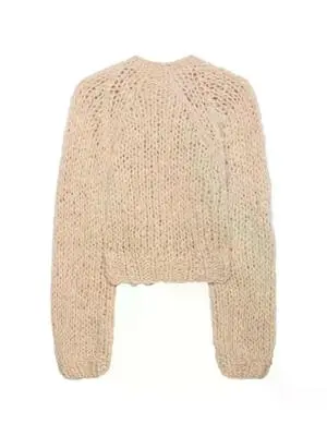 ELLA SILLA Chunky Knit Raglan Sleeve Cardigan