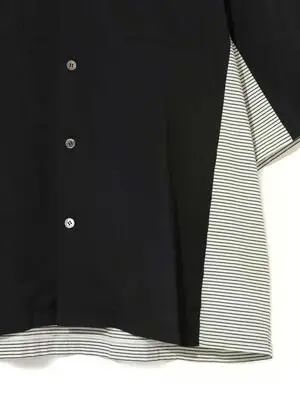 Undercover Striped Panelled Shirt