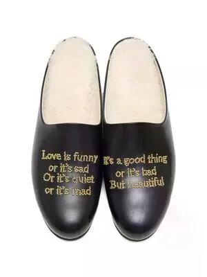 Undercover Embellished Leather Mules