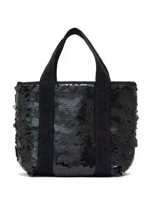 Undercover Sequin Embellished Tote Bag - Black