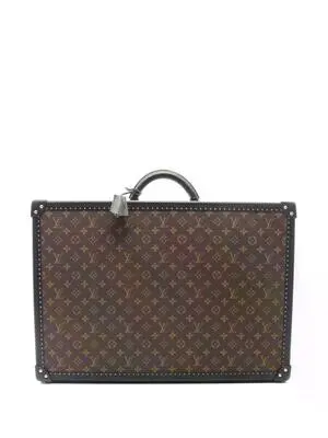 LOUIS VUITTON Alzer 60 Monogram Macassar Trunk Case