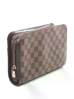 LOUIS VUITTON Damier Ebene Clutch Bag