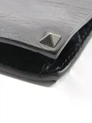 Valentino Garavani 2010s Rockstud Leather Clutch Bag