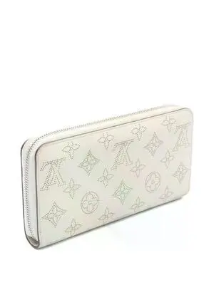 LOUIS VUITTON 2000s Mahina Bron Round-zipper Leather Wallet
