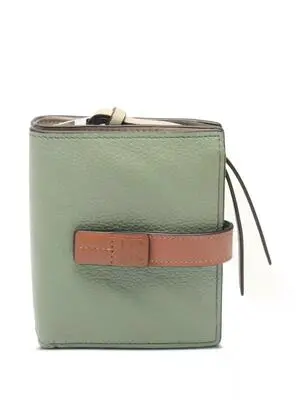 Loewe 2000s Anagram Bi-fold Wallet - Green