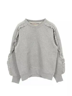 Burberry Ruffled Sweatshirt - Grey