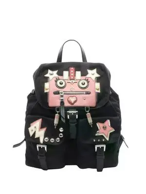 Prada Tessuto Robot Backpack - Black
