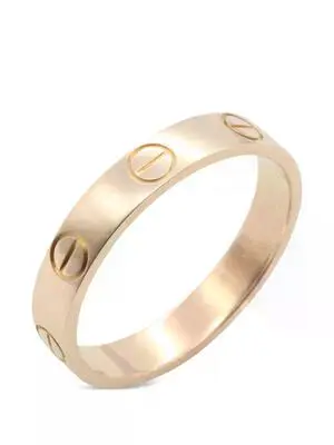Cartier 18k Rose Gold Embossed Love Ring