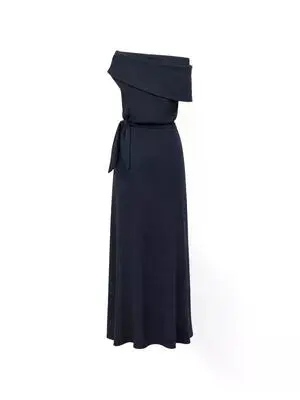 CORTANA Onara Off-shoulder Wrap Maxi Dress