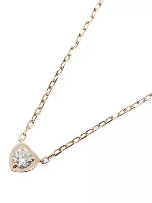 Cartier 18k Rose Gold Diamond Heart Necklace