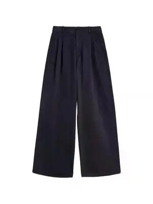 JIL SANDER Pleated Palazzo Pants - Blue
