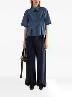 JIL SANDER Cotton Drill Trousers - Blue