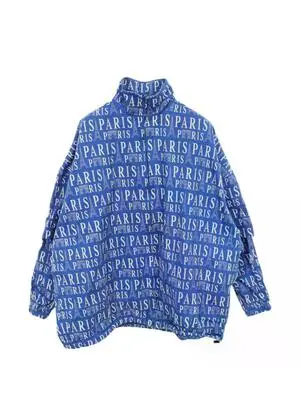 Balenciaga 2000s Logo Pattern Jacket - Blue