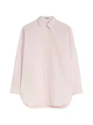 JIL SANDER Embroidered Logo Poplin Shirt