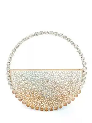 L'ALINGI Eternity Crystal-embellished Clutch Bag - Gold