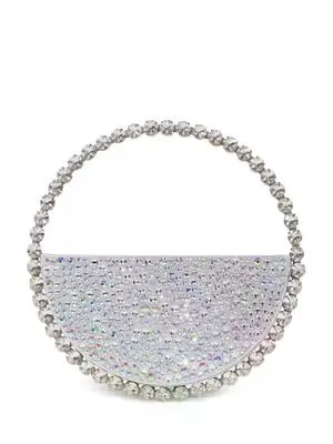 L'ALINGI Eternity Stone-encrusted Clutch Bag - Silver