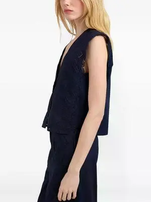 Momoni Broderie Anglaise Gilet