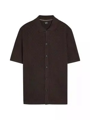 BOSS Pointelle-knit Button-down Cardigan