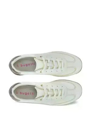 BUGATTI Logo-embossed Metallic-effect Sneakers