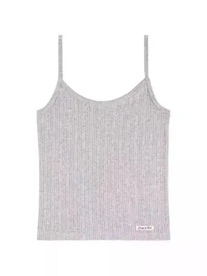 SPORTY & RICH Logo Patch Tank Top