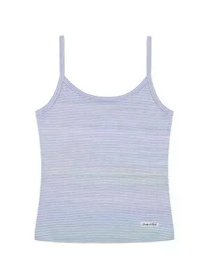 SPORTY & RICH Striped Tank Top - Blue